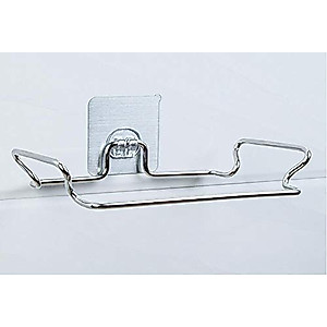 Easyinsmile Trash Bag Holder Portable Hanging Organizer Trash Rack 2pcs/Pack (Stainless Steel 3)