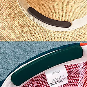 monochef 30pcs Hat Size Tape Hat Size Reducer Inserts Liner Foam Reducing Sizing Tape Sizer Self Adhesive for Hats Caps Make Smaller Sweatband Black White