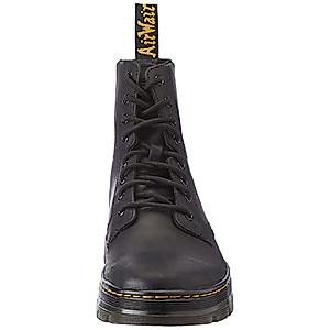 Dr. Martens unisex adult Lace Fashion Boot, Black Wyoming, 10 Women 9 Men US