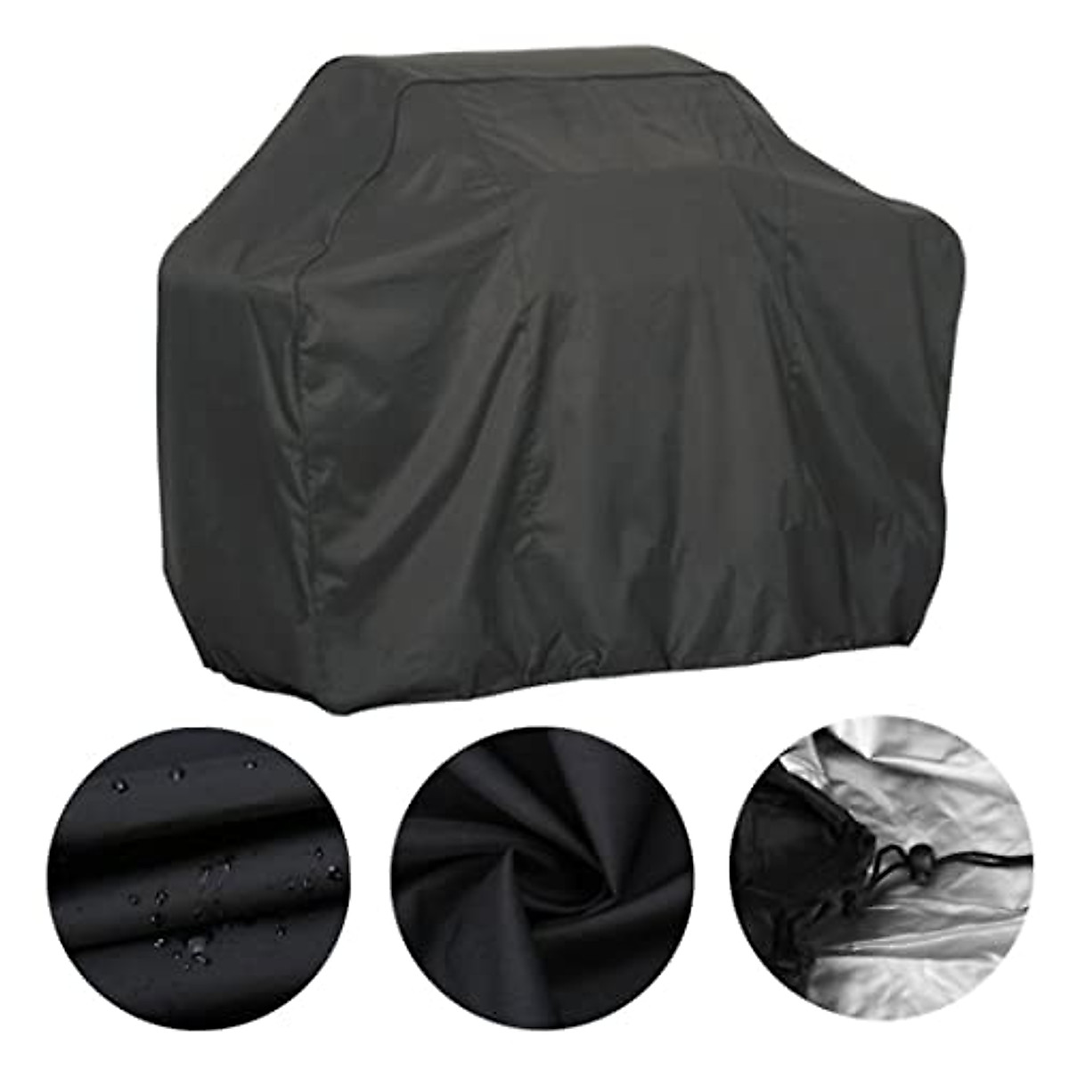 BBQ Cover Heavy Duty Waterproof Grill Protector UV Resistant Barbecue Cover for Outdoor Cover Garden Furniture Winterized Garden Furniture Cover Table Cover Garden Furniture 145x61x117cm