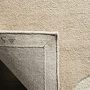 SAFAVIEH Cambridge Collection Area Rug - 5' x 8', Light Beige & Ivory, Handmade Moroccan Ogee Wool, Ideal for High Traffic Areas in Living Room, Bedroom (CAM730J)