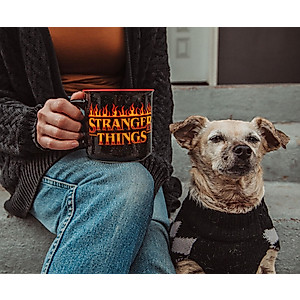 Silver Buffalo Stranger Things Hellfire Club Ceramic Camper Mug, 20 Ounces