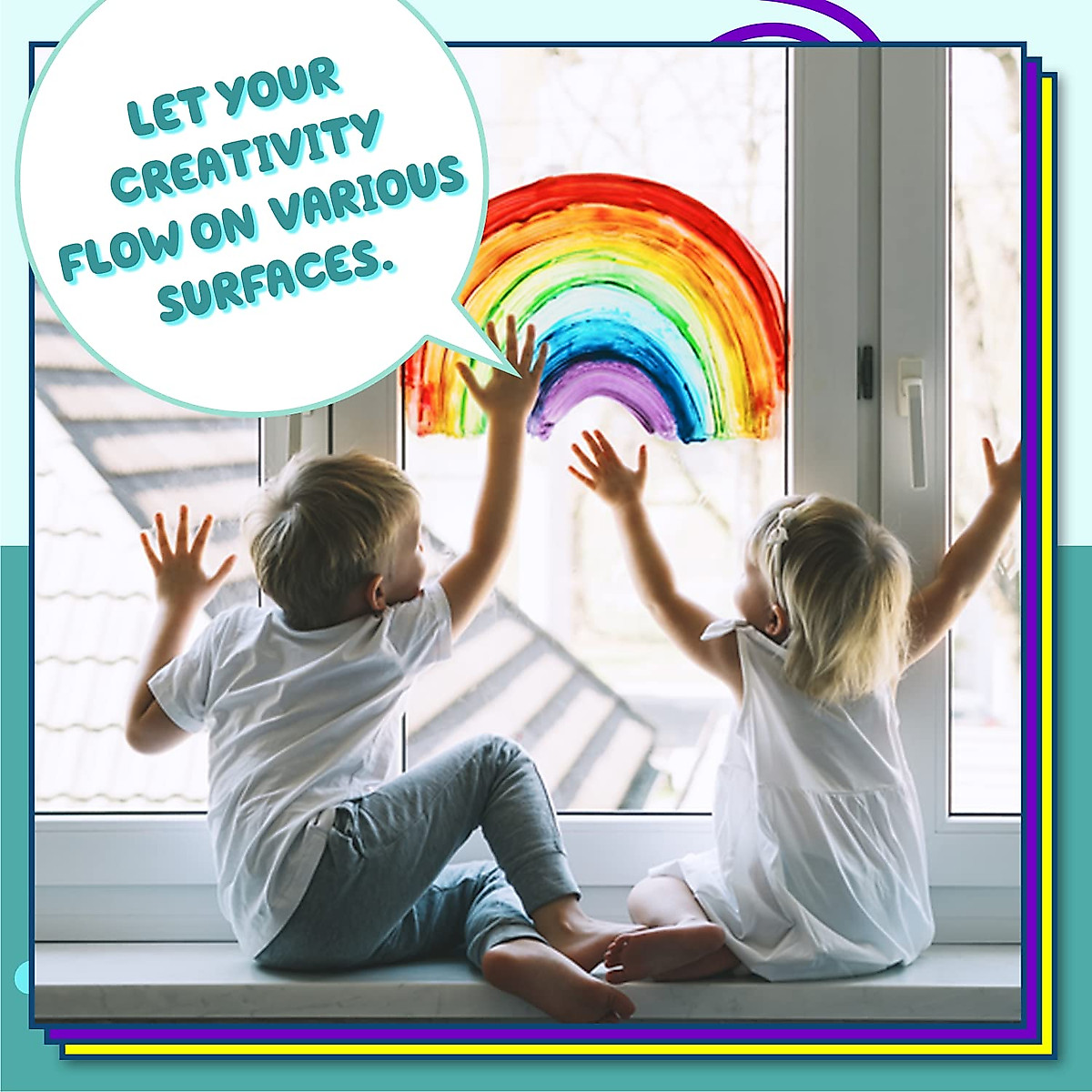 Chalkola Chalk Markers for Chalkboard, Blackboard, Window, Bistro, Car Glass, Board, Mirror (10 Pack, 6mm) - Wet Wipe Erasable Liquid Chalk Pens Paint Ink - 6mm Reversible Tip Chalkboard Markers