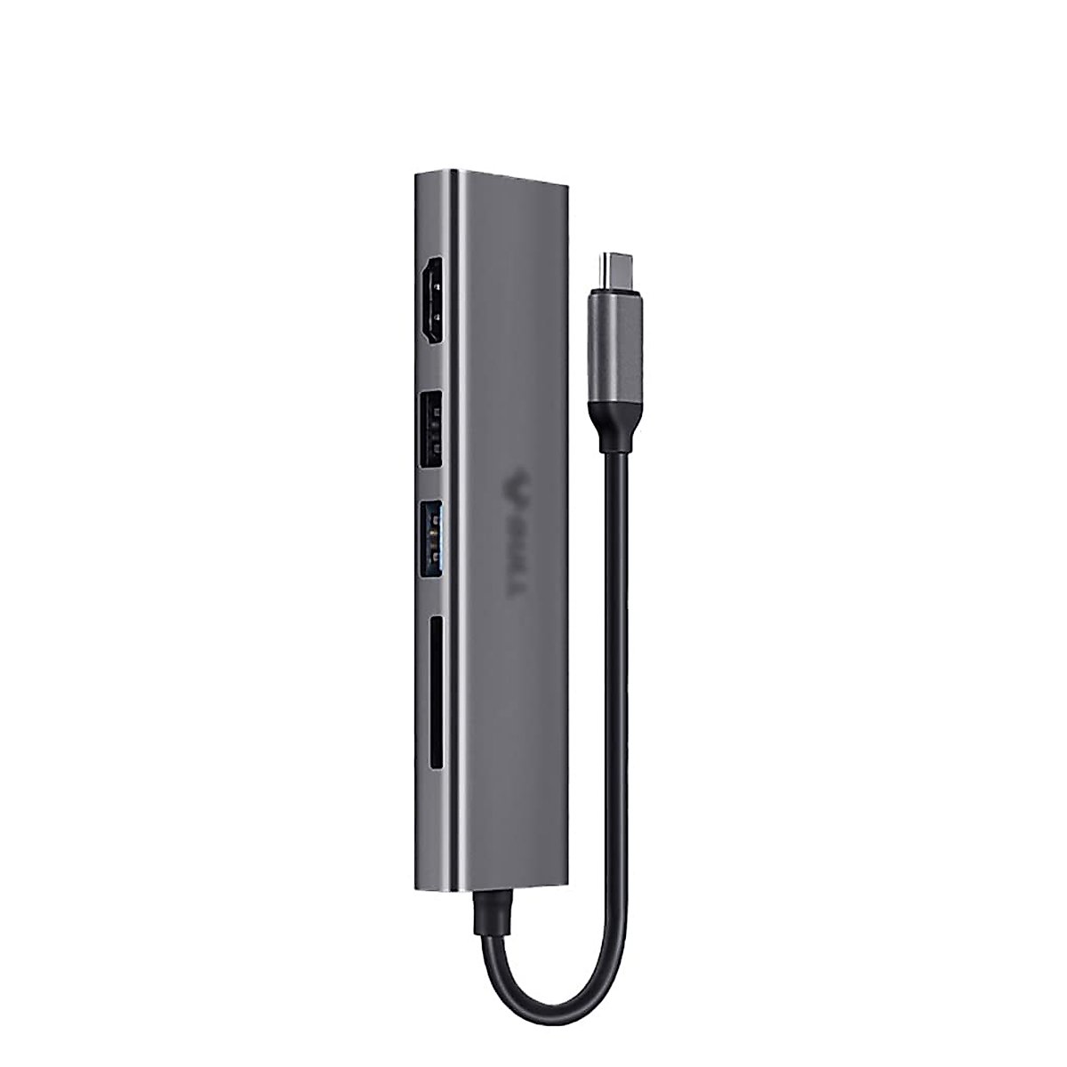 Port Expander USB C Hub 6-in-1 Dock Station USB C Adapter for USB C Devices with 4K HDMI/USB 3.0 / USB 2.0 / SD and TF Slots/PD 60W USB Splitter