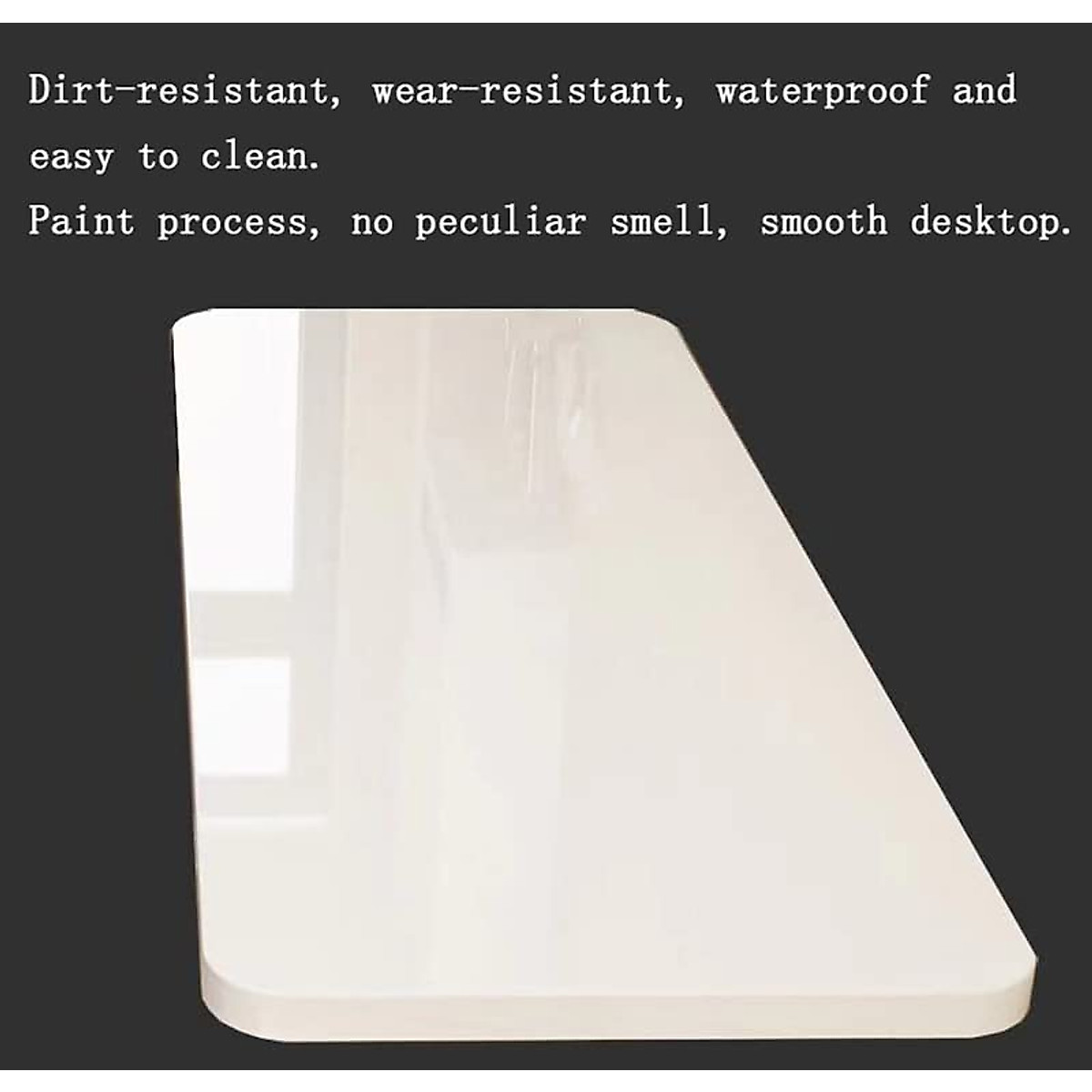 CYGJSYEA Laundry Folding Table - Wooden Wall-Mounted with Heavy-Duty Bracket, Stable and Durable for Kitchen, Laundry Room & Restaurant Use - White, (70x40cm/27.5in x 15.7in)