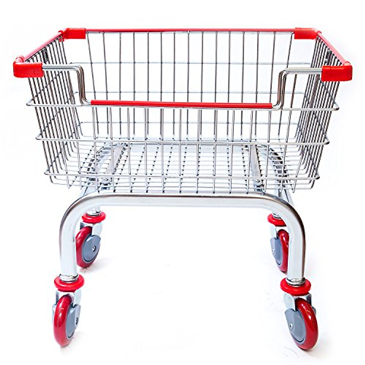 Coin Laundry Cart, CART&SUPPLY [Heavy Duty][Rolling Cart] Laundry Cart with Double Pole Rack [Chrome]