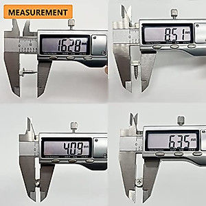 Allkeen Stainless White Painted Hex Head Self-Tapping Gutter Screws #8 x 1/2", 150 Pieces