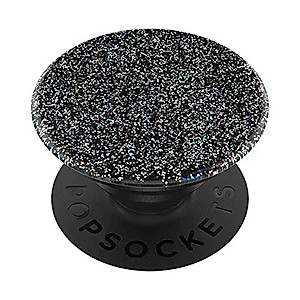 PopSockets: PopGrip with Swappable Top for Phones & Tablets - Glitter Black