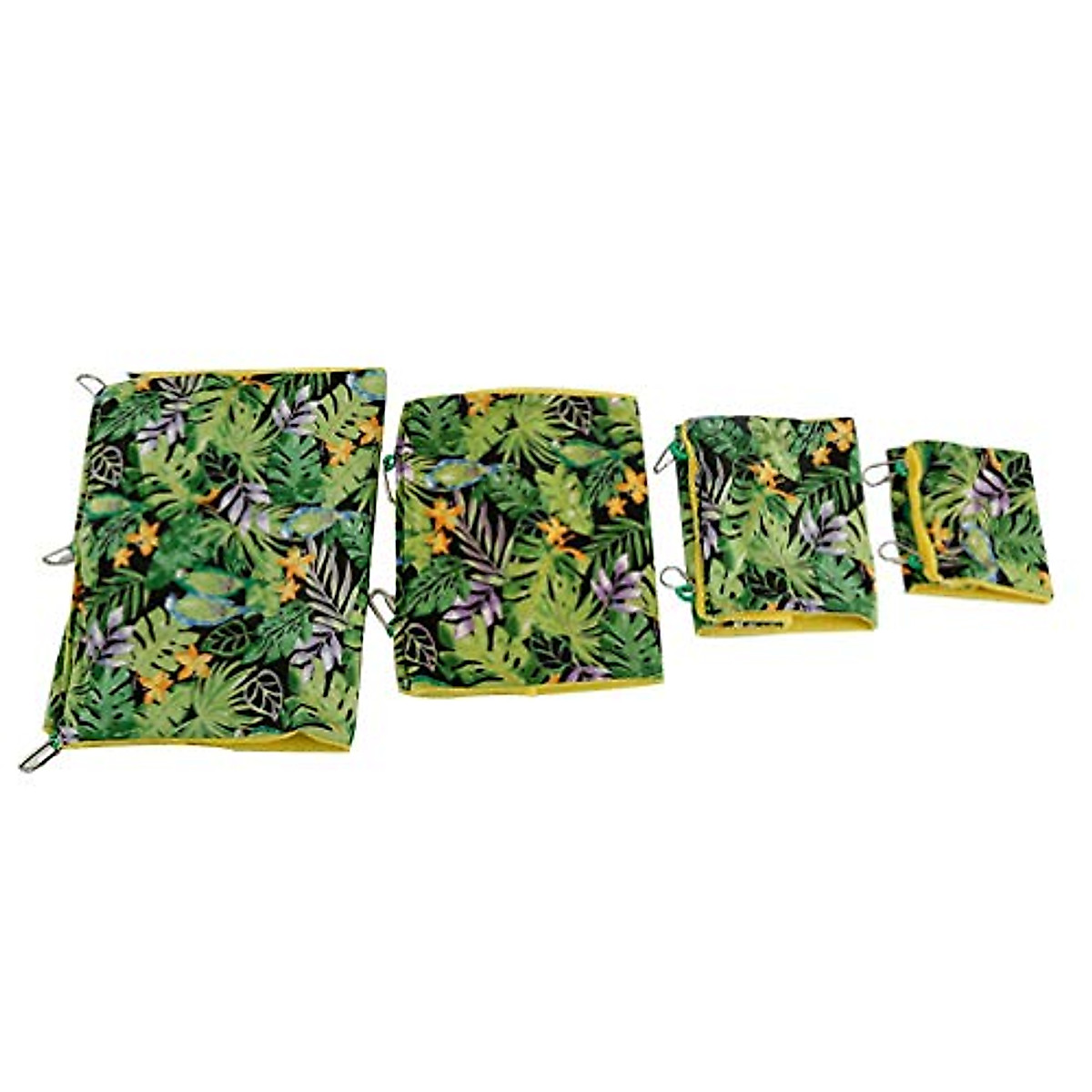 UKCOCO Bird Nest Summer Habitat Tropical Rainforest Printed Parrot Hut House Hanging Hammock Parrot Nest Swing Tent Bed Cave Cage