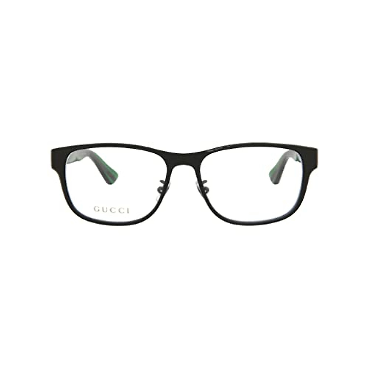 Gucci Square/Rectangle Optical Frames Black Green Red Luxury Eyewear Made In Italy Metal Frame Designer Fashion for Everyday Luxury