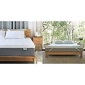 Novilla King Mattress, 10 inch Gel Memory Foam King Size Mattress, Medium Firm Bed Mattress & 2 Inch Ultra Soft Mattress Topper King with Removable Bamboo Cover, King Size