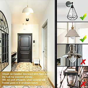 DiCUNO Motion Sensor Light Bulbs Outdoor, 60W Equivalent, Motion Activated Dusk to Dawn Security LED Bulb, Body Motion Sensor Bulb for Front Porch, 810LM, 2700K Warm White, 2 Pack