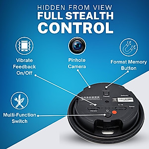 Lawmate PV-CC10W outdoor 1080P Covert Coffee Cup Lid Camera DVR with WiFi with 32GB Micro SD Card, 720p