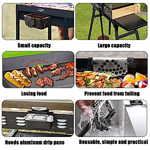 ZPMOCKAQ Rear Grease Drainage Funnel for Blackstone Grease Cup, Upgraded Food Mesh Screen Block Grease Trap, Innovative Blackstone Accessories, Flexible Large Capacity with Hose