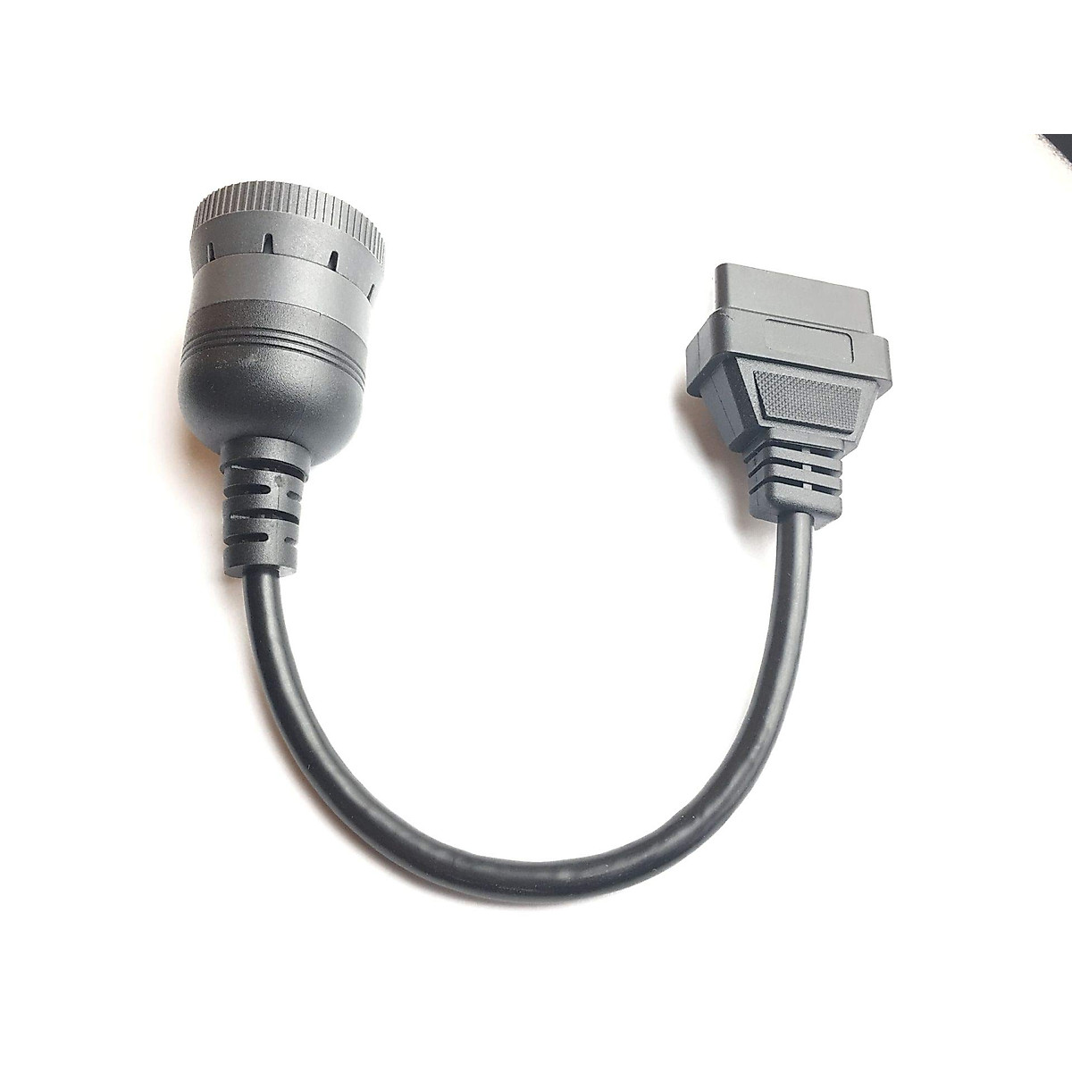 Type 1 J1939 9pin to OBD2 Cable Black J1939 to obdii Female Adapter for Truck