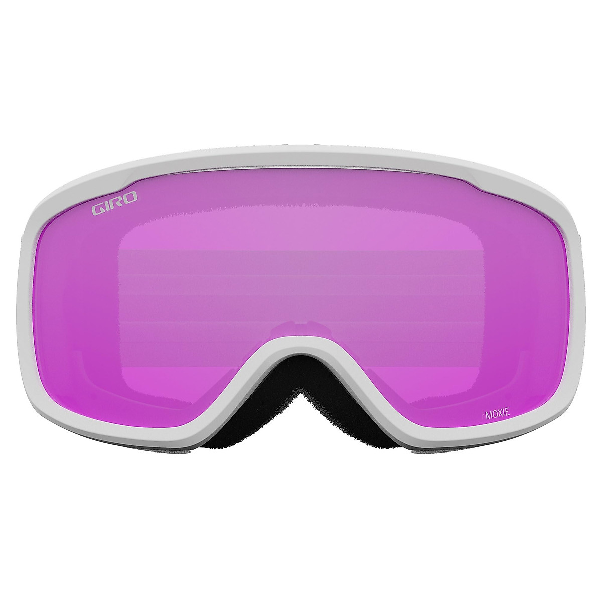Giro Cruz Asian Fit Ski Goggles - Snowboard Goggles for Men, Women & Youth - Anti-Fog - OTG - White Wordmark Strap with Amber Pink Lens