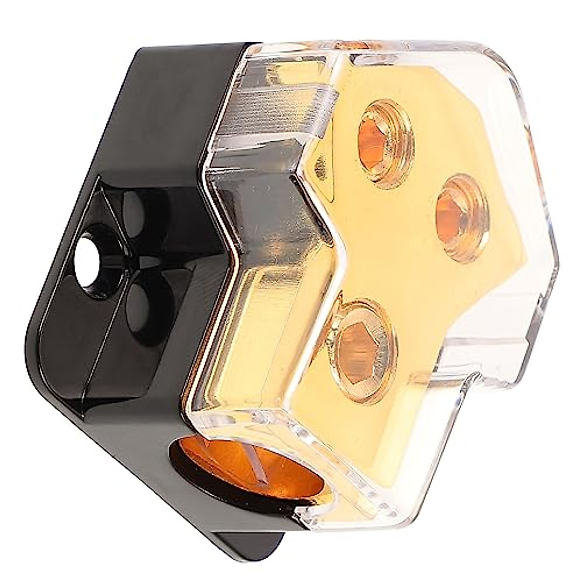 Milisten 3pcs One Point Two Junction Box Ground Distributor car Amplifier Distribution Block Audio Power Distribution Block car Power Distribution Block zinc Alloy Splitter Power Supply