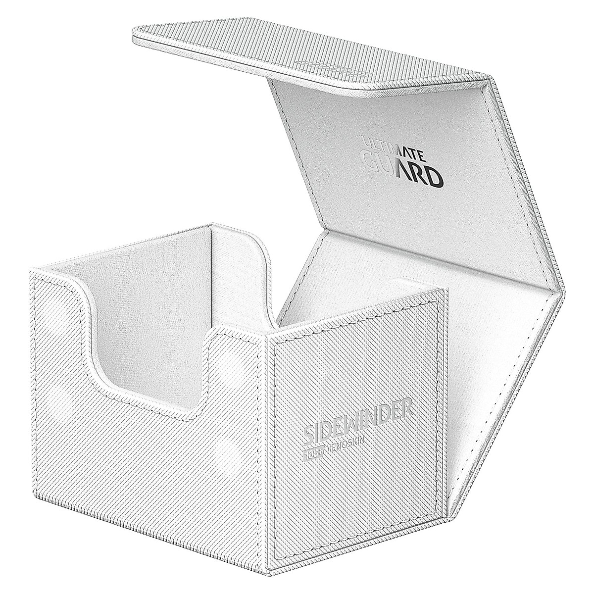Ultimate Guard Sidewinder 100+, Deck Box for 100 Double-Sleeved TCG Cards, White, Magnetic Closure & Microfiber Inner Lining for Secure Storage