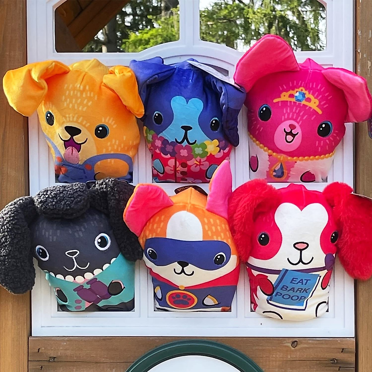 Dogs vs Squirls - Victoria - Jumbo - 8" Super-Soft & Bean-Filled Plushies! Collect These as Desk Pets, Fidget Toys, or Sensory Toys - Great for Kids, Boys, & Girls!