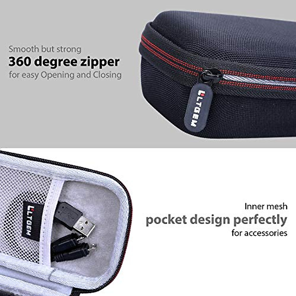 LTGEM Hard Case for Sphero Specdrums (2 Rings) App - Travel Protective Carrying Case Bag(Case Only)