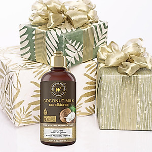 WOW Skin Science Coconut Milk Hair Conditioner for Dry Hair - Deep Conditioner for Dry Damaged Hair Sulfate Free Conditioner - Curly Hair Conditioner - Conditioner for Men & Women