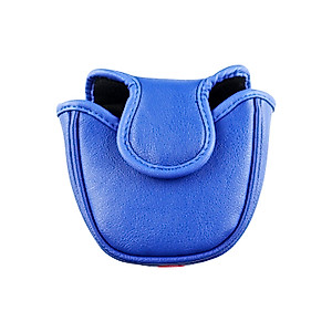 Myartte Eagle Golf Head Cover Mallet Putter Cover Magnetic Closure Fit All Heel Shafted Putter (Blue Eagle)