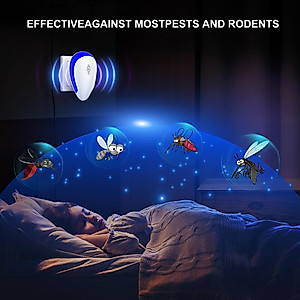 2024 Upgraded Ultrasonic Repeller 2 Packs, Indoor Ultrasonic Repellent Insect Defense for Bugs for Roach, Rodent, Mouse, Bugs, Ant, Mosquito, Mice, Spider, Electronic Plug in Pest Control