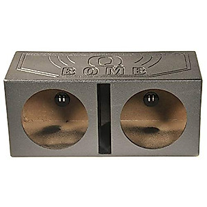 Q Power QBOMB15V Dual 15-Inch Vented Speaker Box from High Grade MDF Wood with Durable Bed Liner Spray