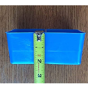 Cage Cups Divided 1 Pint (16 oz) Hanging Feed & Water Cage Cups for Poultry Chicken Parrot Hamster (24)