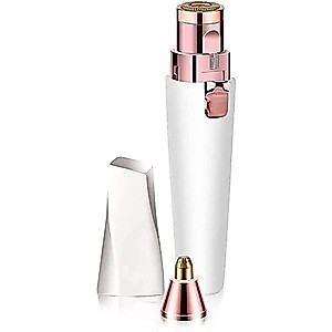 QINERSAW Nose Hair Trimmer for Men and Women, 2 in 1 Ear and Nose Hair Trimmer, Professional Painless Nose Hair Remover, Waterproof, USB Rechargeable, Dual Edge Blades (White)