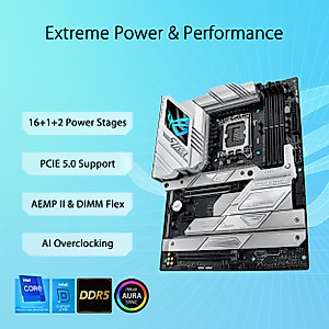 ASUS ROG Strix Z790-A Gaming WiFi II (WiFI 7) LGA 1700(Intel 14th & 13th & 12th Gen) ATX gaming motherboard(DDR5,5X M.2 slots,PCIe 5.0 x16,front-panel USB connector with PD 3.0 up to 30W)