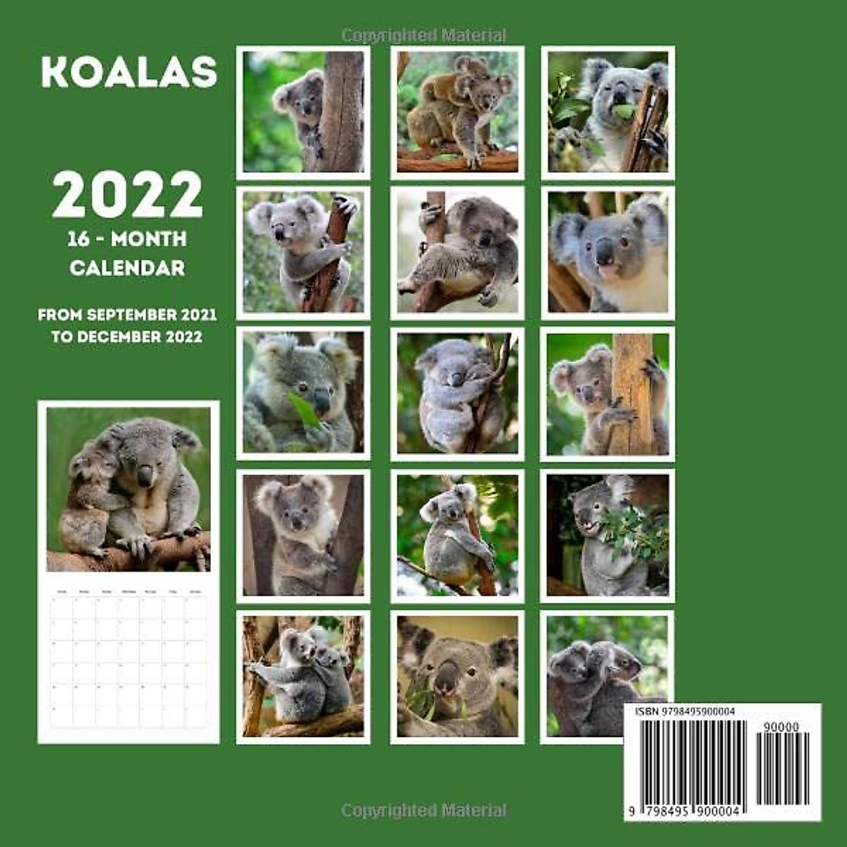 Koalas Calendar 2022: 16-Month Calendar, Cute Gift Idea For Koala Lovers Girls & Men