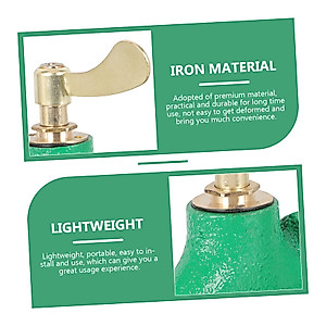 Veemoon 3pcs Faucet Sink Water Tap Head Band Single Handle Water Tap Bathroom Sink Mixer Water Tap Washer Machine Hose Bathtub Accessories Wall Mount Mop Pool Tap Iron Component Metal