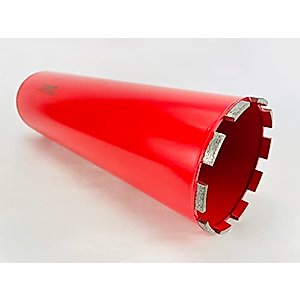 5" Inch Diamond Wet Core Drill Bit 1-1/4” Threaded by BLUEROCK Tools for Concrete Rebar Asphalt Brick Rock Masonry Hole Barrel Coring