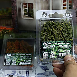 Cayway 2 Pack Simulation Long Grass Miniature Static Grass Artificial Grass for DIY Model Train Landscape Railroad Scenery, Miniature Bases and Dioramas