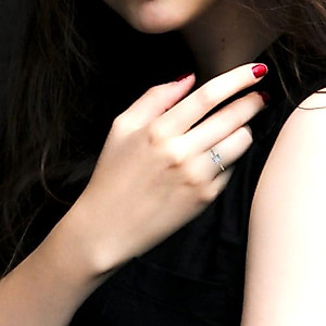 Clara Pucci 1.66 ct Princess Cut Solitaire W/Accent Genuine Moissanite Wedding Promise Anniversary Bridal Ring 18K Yellow Gold Size 6.5