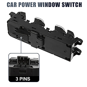 X AUTOHAUX 31415675 Car Master Power Window Switch Front Driver Side for Volvo S60 2011-2018 for Volvo XC60 2009-2017