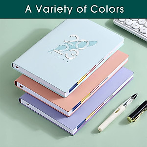 Daily Planner 2023, To Do List Notebook Planner Weekly and Monthly with Sticky Notes, Soft Cover 300 Pages (6x8") (Pink)