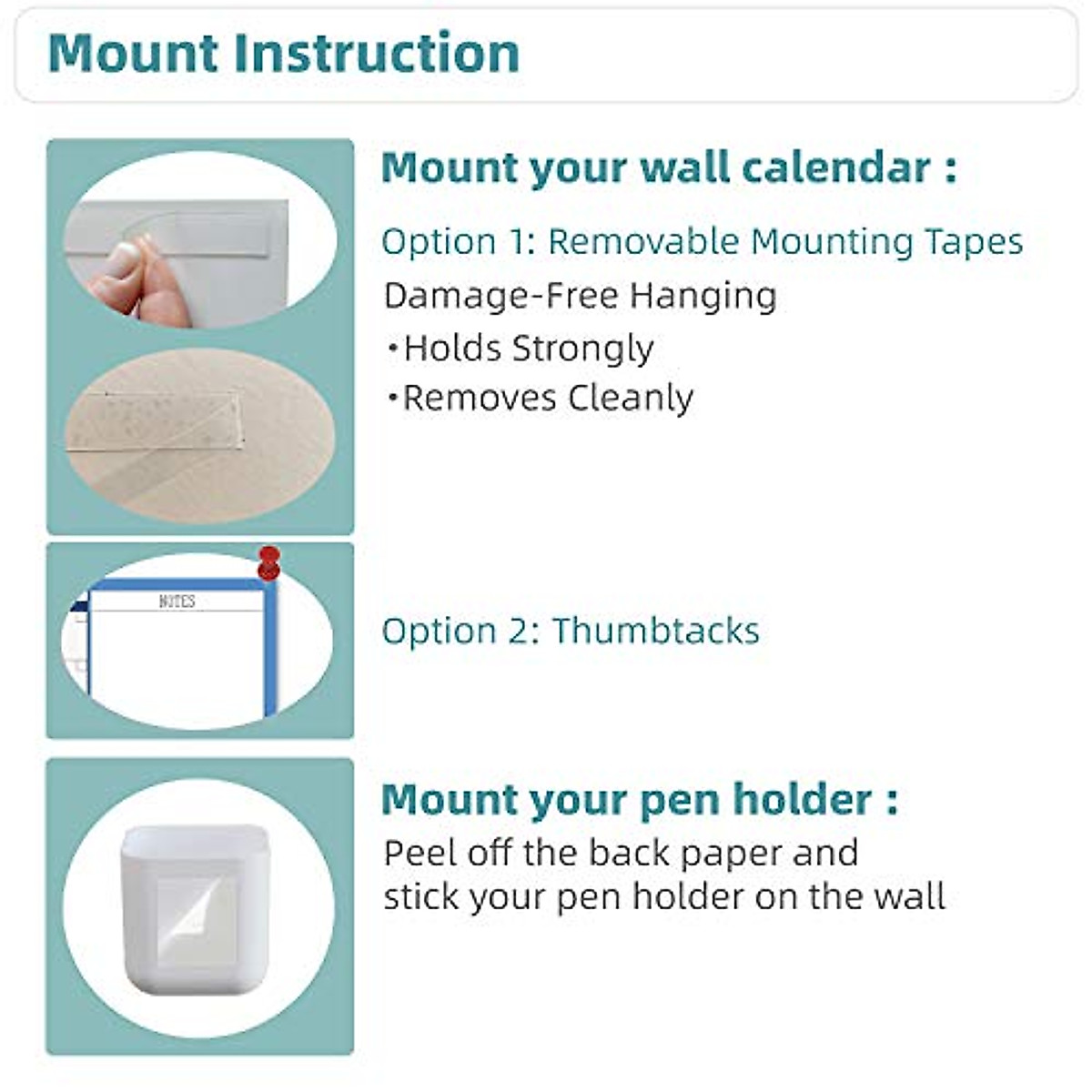 Large Dry Erase Wall Calendar - 38" x 72" - Undated Blank 2021-2022 Reusable Yearly Calendar - Giant Whiteboard Annual Poster - Laminated Office Jumbo 12 Month Calendar