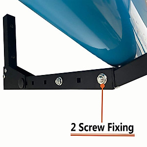 Wallmaster Kayak Storage Hooks Hangers, Adjustable Kayak Garage Storage Rack Wall Mount 1 Set of 2 Heavy Duty Hooks for Canoe, Kayak, Paddle Board, Surfboard, Snowboard