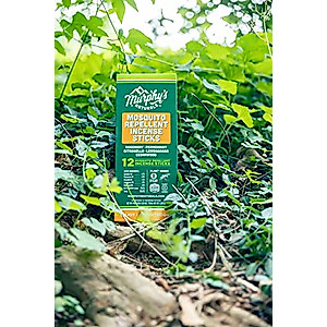Murphy’s Naturals Mosquito Repellent Incense Sticks | DEET Free with Plant Based Essential Oils | Reduced Footprint Packaging | 2.5 Hour Protection | 12 Sticks per Carton | 3 Pack