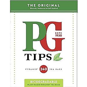 PG Tips 240 Original Pyramid Tea Bags from Great Britain
