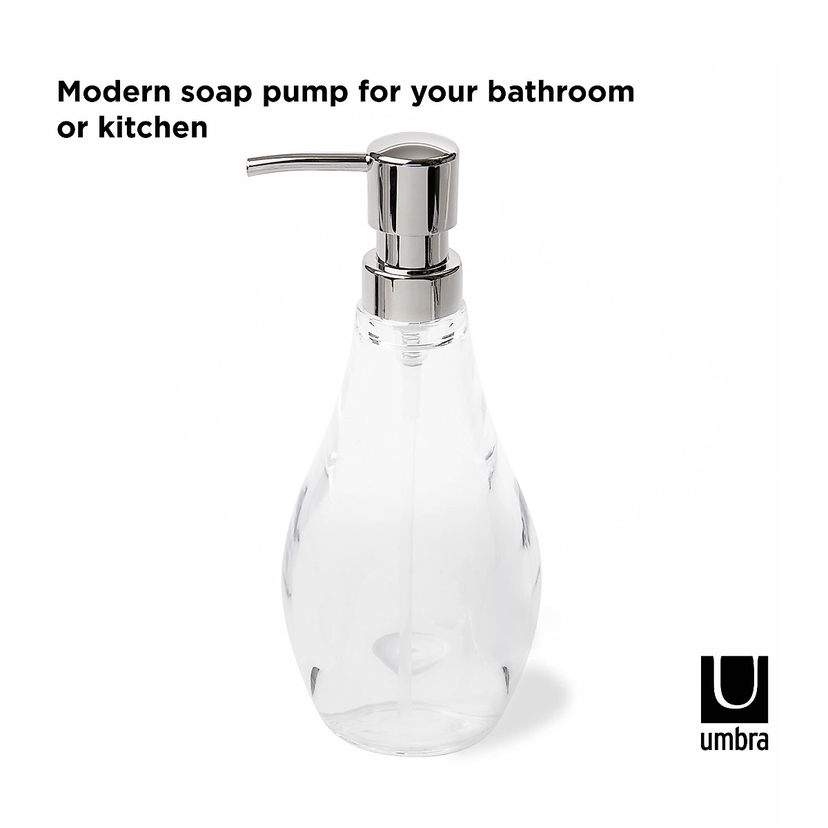 Umbra Droplet Soap Pump, Clear