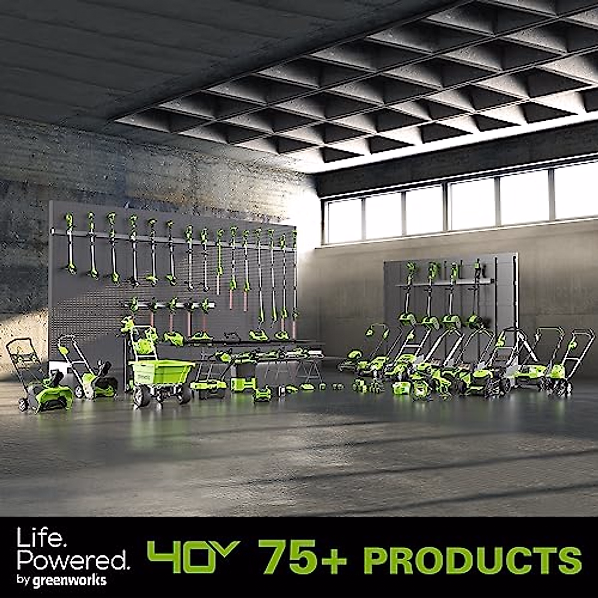 Greenworks 40V (165 MPH / 660 CFM / 75+ Compatible Tools) Cordless Brushless Backpack Leaf Blower, 8.0Ah Battery and Charger Included, Green