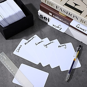 240 Pieces Trading Card Dividers Frosted Style Brand White Sports Card Dividers Trading Card Page Dividers Standard Size Card Dividers for Games Card and Sports Cards, 2.7 x 3.8 Inch