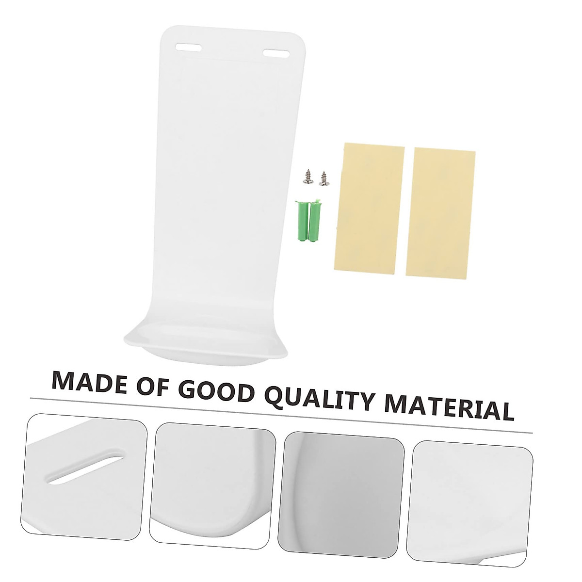 Alipis 2pcs Water Tray Plastic Bracket soap Dispenser drip Catcher Wall Soap Holder Bathroom Drip Tray Automatic soap Dispenser Tray Wall Mount drip Foam Household White handwashing Fluid