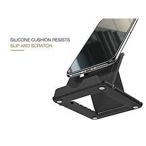 MoKo Adjustable Foldable Portable Electronic Device Stand, Compatible with 6-11 Inch Tablets and Phones, Strong and Durable ABS and Rubber Construction, Easy to Adjust and Fold