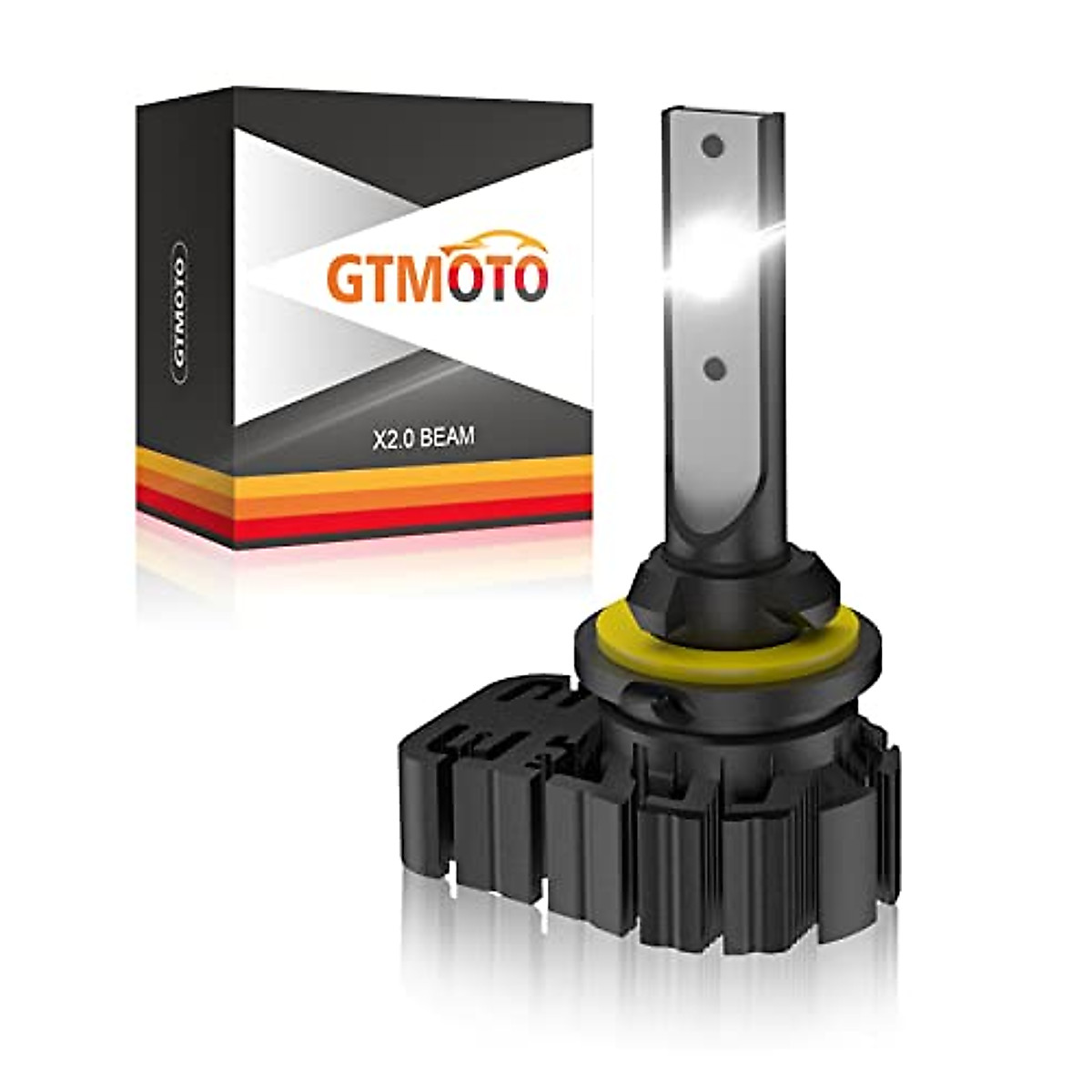GTMOTO Polaris Sportsman 400 450 500 550 570 800 850 1000 XP Pod Headlight High Beam, Powerful 881/886 LED Bulbs, 6000K Cool White, 1-Pack