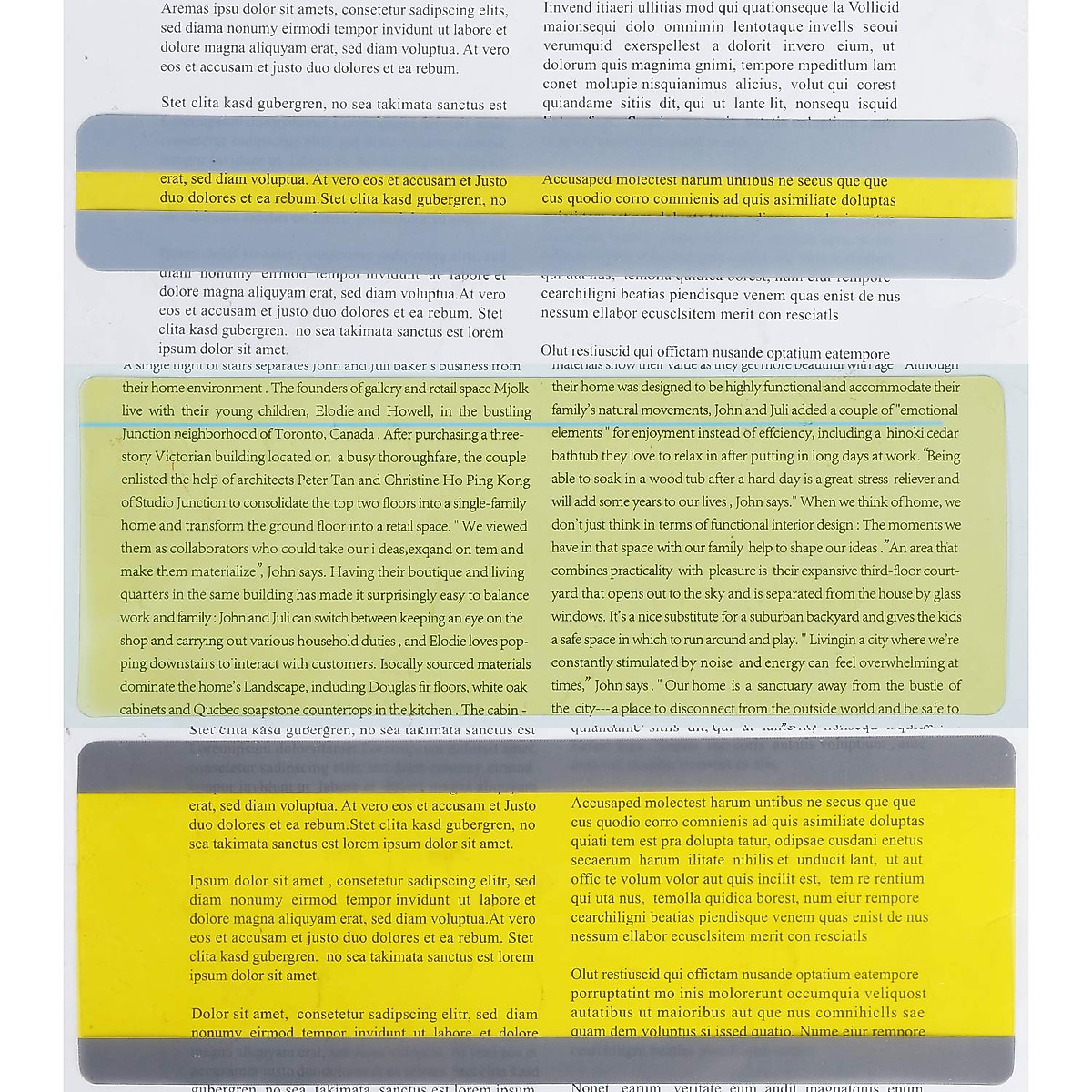 Reading Guide Highlight Strips (32 Pack) Colored Overlays Bookmarks Reading Tracking Rulers for Children, Teachers, and Dyslexics