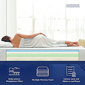 Olee Sleep 8 in Solar Memory Foam Mattress Queen 08FM01Q White